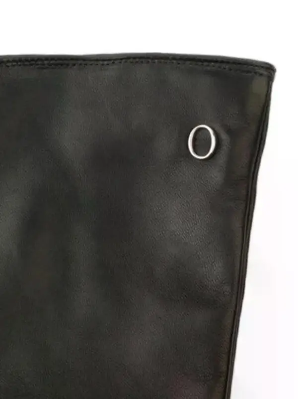Orciani Flake Logo-plaque Leather Gloves