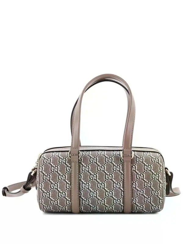 Gucci Convertible Duffle Bag Gg Shadow Coated Canvas Small Shoulder Bag