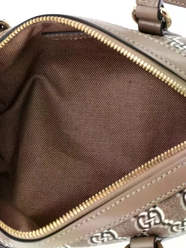 Gucci Convertible Duffle Bag Gg Shadow Coated Canvas Small Shoulder Bag