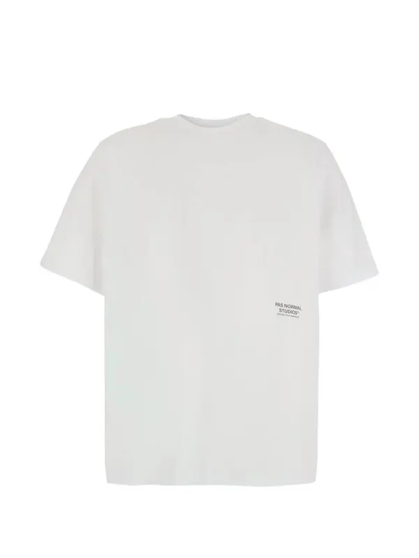PAS NORMAL STUDIOS Logo-print Cotton T-shirt - White