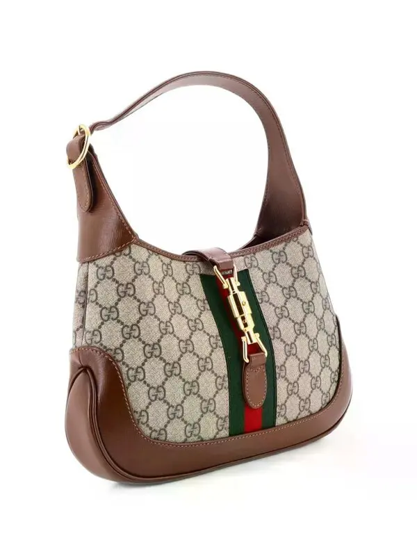 Gucci Jackie 1961 Gg Coated Canvas Small Hobo Bag