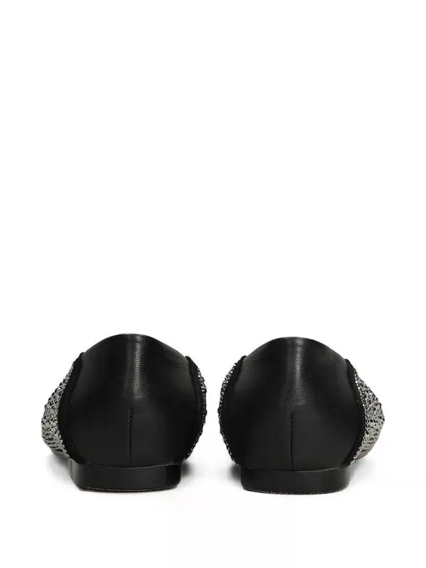 TWENTY FOURHAITCH Celyne Rhinestone-embellished Flat Pumps