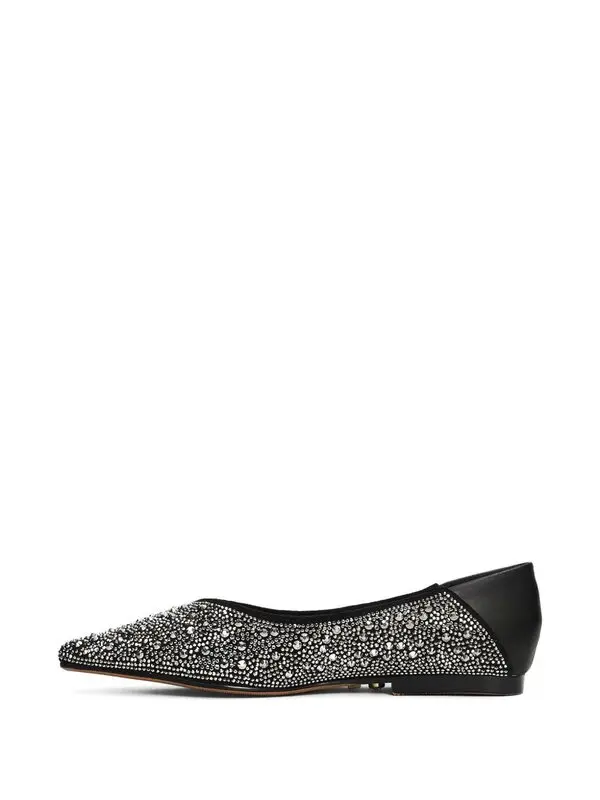 TWENTY FOURHAITCH Celyne Rhinestone-embellished Flat Pumps