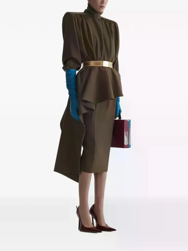 MUGLER Kaki Cargo Shirt