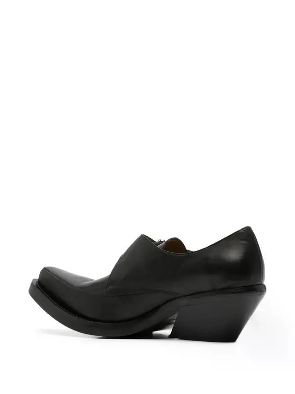 EGONLAB Buckle-fastening Leather Derby Shoes