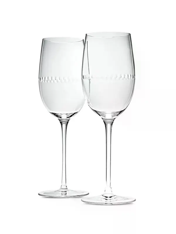 Christofle Perles Wine Glasses - Neutrals