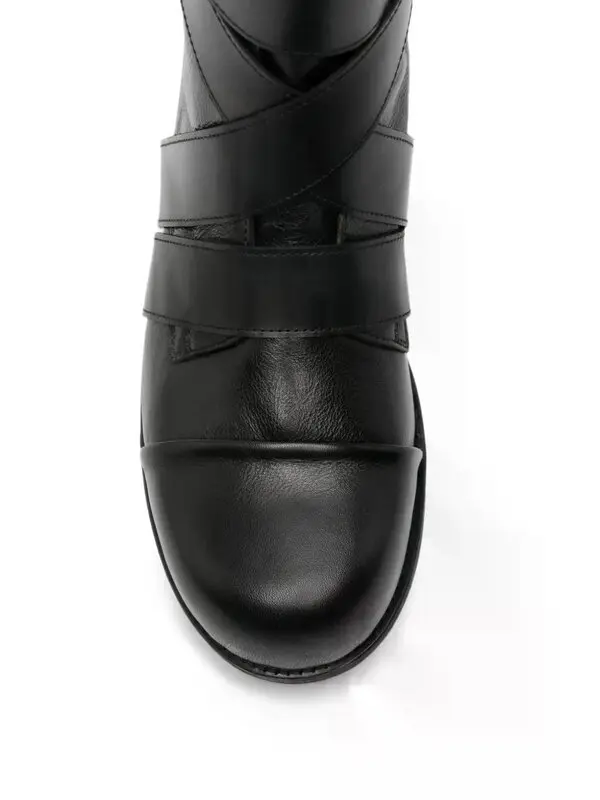EGONLAB Buckled Leather Boots
