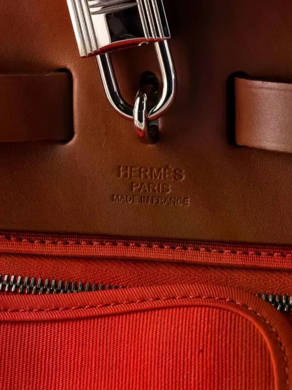 Hermès Herbag Zip Leather And Toile 31 Shoulder Bag