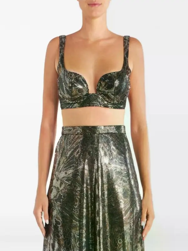 Etro Sequin-embellished Underwire Top