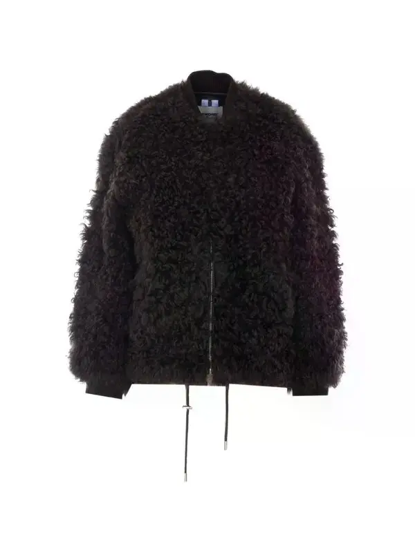 SWORD 6644 Shearling Drawstring-hem Jacket