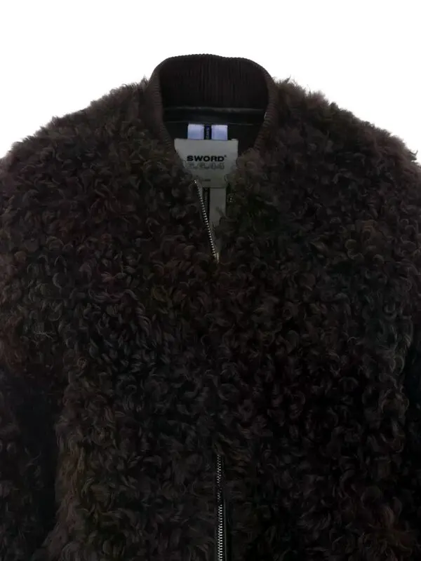 SWORD 6644 Shearling Drawstring-hem Jacket
