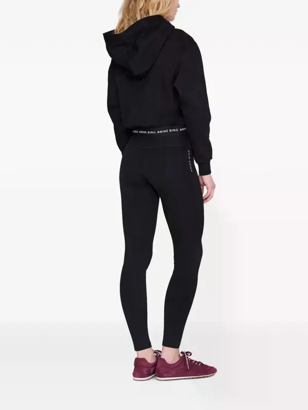 ANINE BING Dany Cropped Hoodie