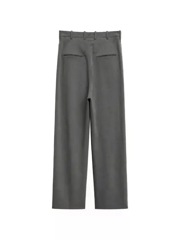 SOSHIOTSUKI Eight Tuck Pleated Wool Trousers