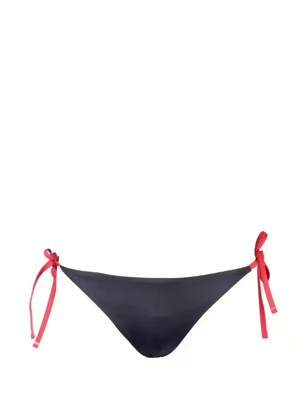 Tommy Hilfiger Logo-print Tie-side Bikini Bottoms - Blue