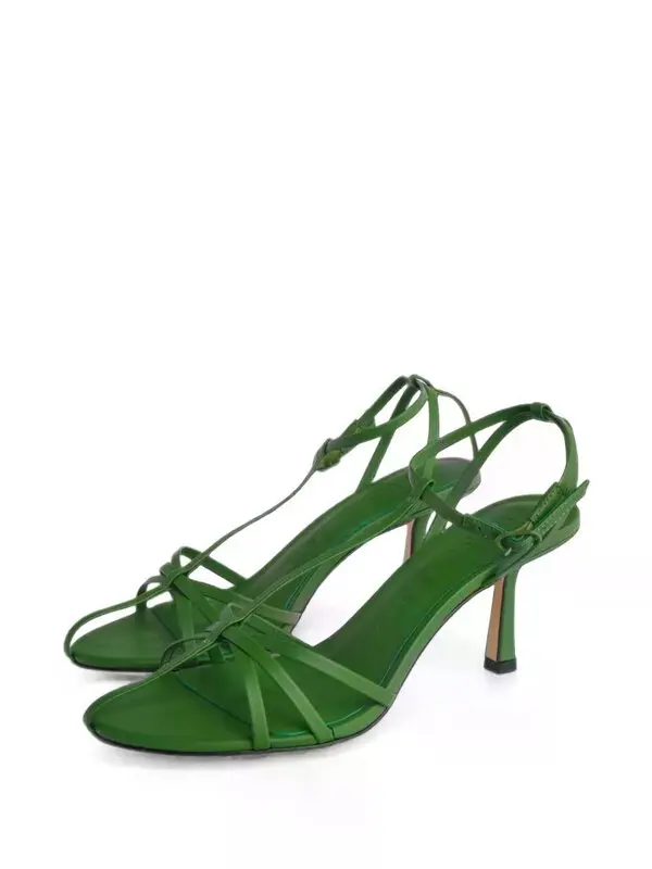 Studio Amelia Aviary Strappy Leather Sandals - Green