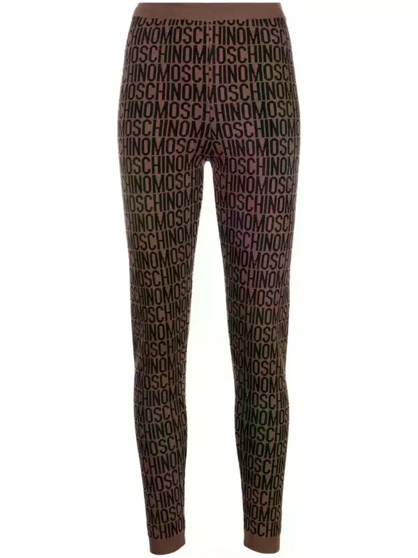 Moschino Logo-jacquard Leggings