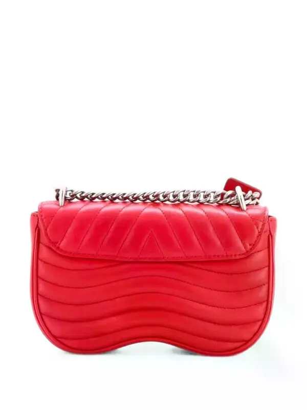 LOUIS VUITTON New Wave Chain Bag Quilted Leather Pm Shoulder Bag