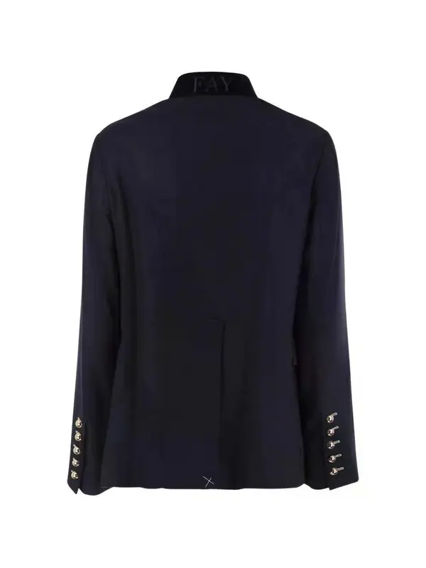 FAY Velvet-collar Blazer