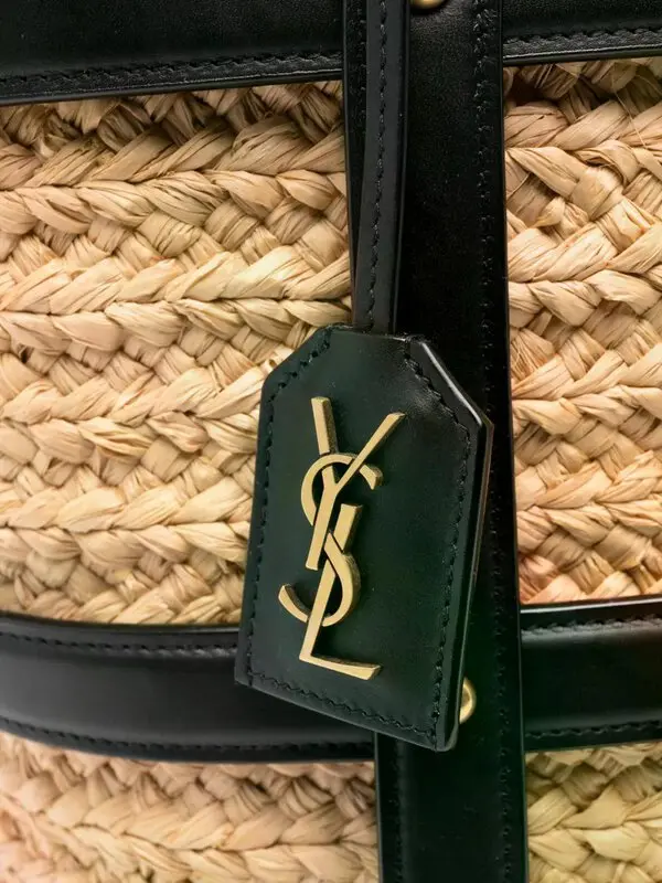 Saint Laurent Panier Woven Tote Bag