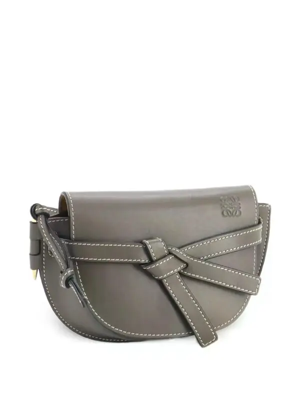 Loewe Gate Leather Mini Belt Bag - Green