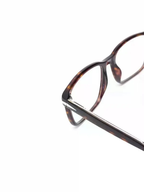 DB EYEWEAR BY DAVID BECKHAM Tortoiseshell-effect Square-frame Glasses