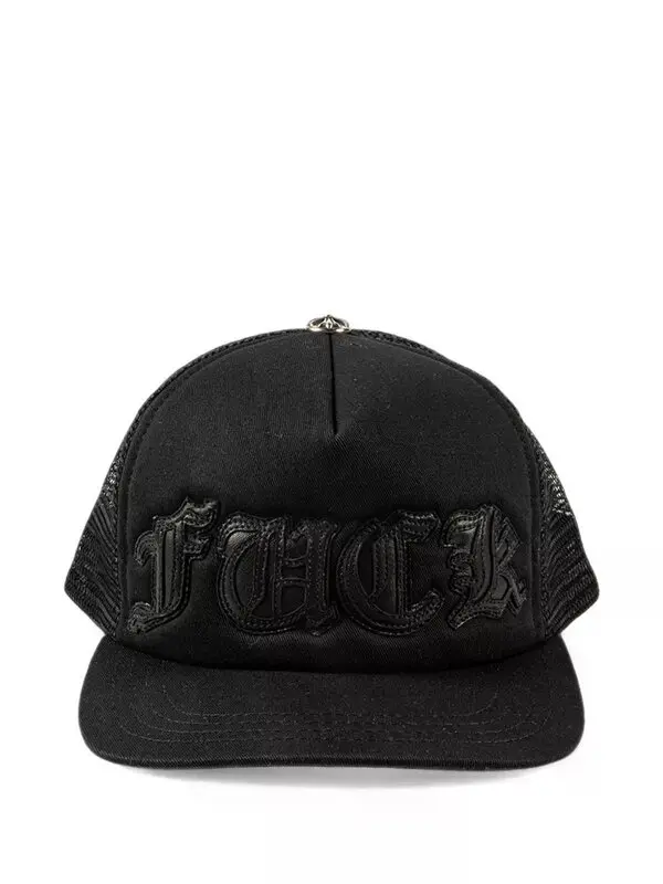 Chrome Hearts Logo-patch Mesh-panel Trucker Hat - Black