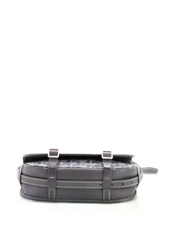 Goyard Belvedere Messenger Bag Coated Canvas Pm Crossbody Bag - Grey