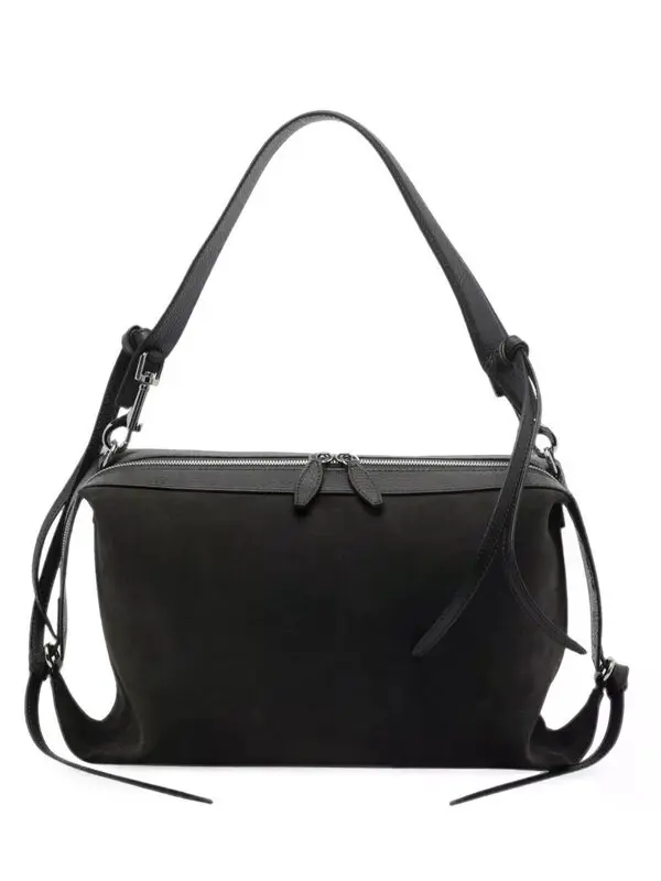 Yuzefi Bento Suede Shoulder Bag - Brown