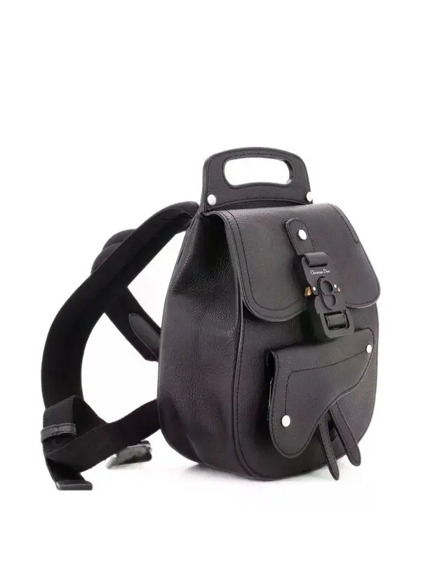 Dior Saddle Leather Mini Backpack
