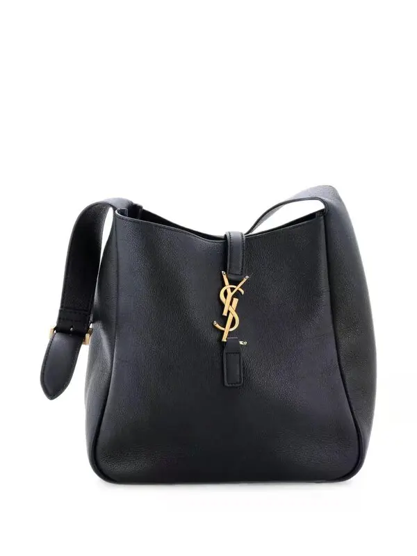 Saint Laurent Le 5 A 7 Supple Leather Small Hobo Bag