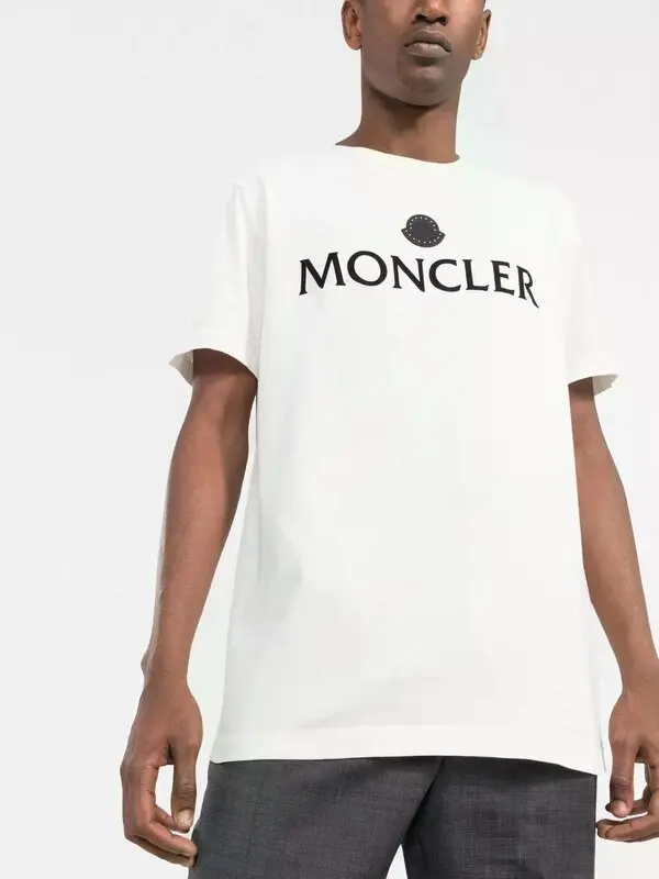 Moncler Logo Print Cotton T-shirt
