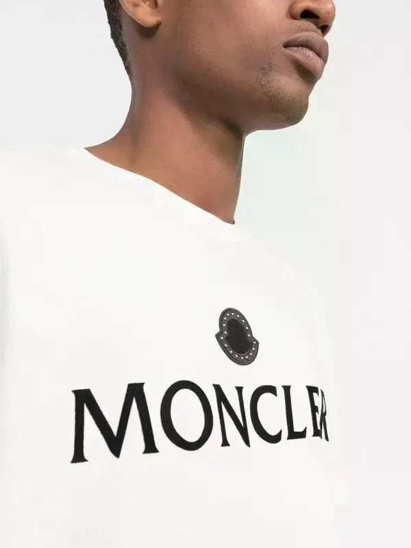 Moncler Logo Print Cotton T-shirt