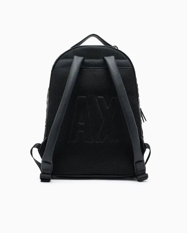 Armani Exchange Backpack With Allover Logo