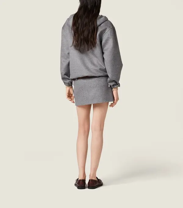 Miu Miu Wool-cashmere Mini Skirt
