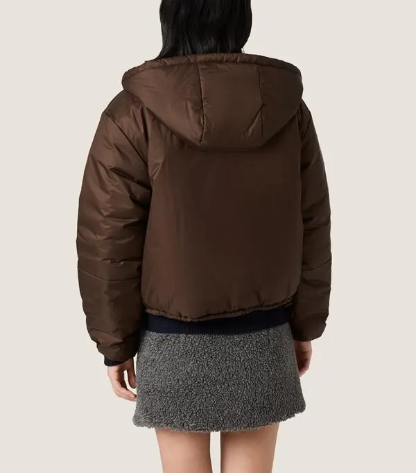 Miu Miu Ripstop Cropped Puffer Jacket