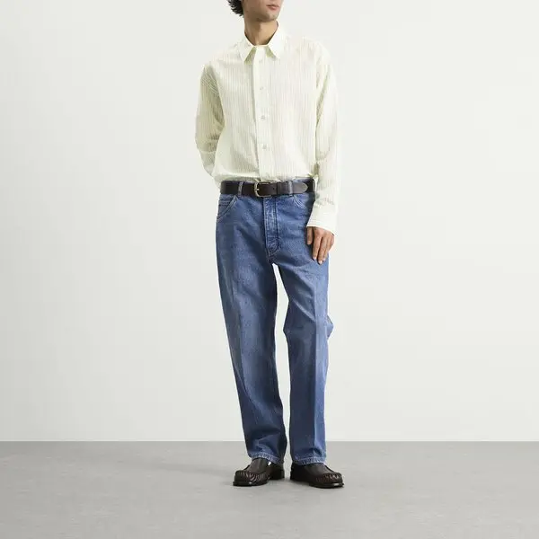Studio Nicholson Hal Cotton Silk Stripe Shirt