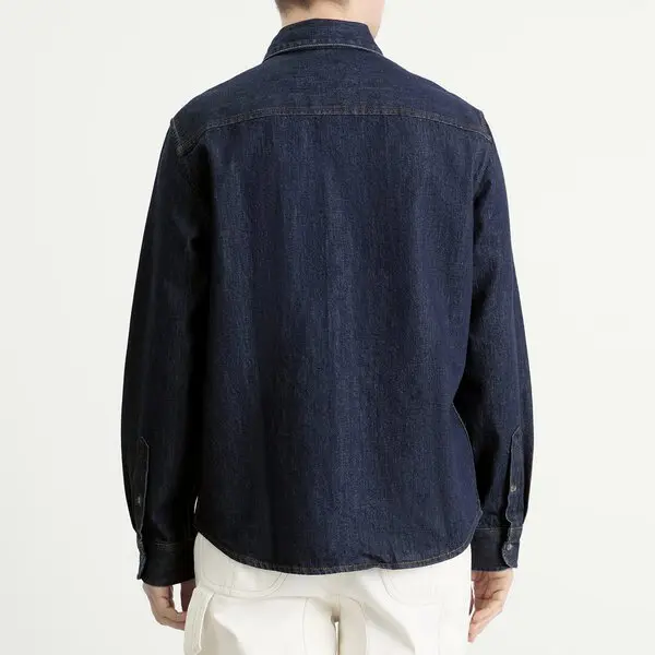 AMI Paris Contrasted Denim De Coeur Shirt