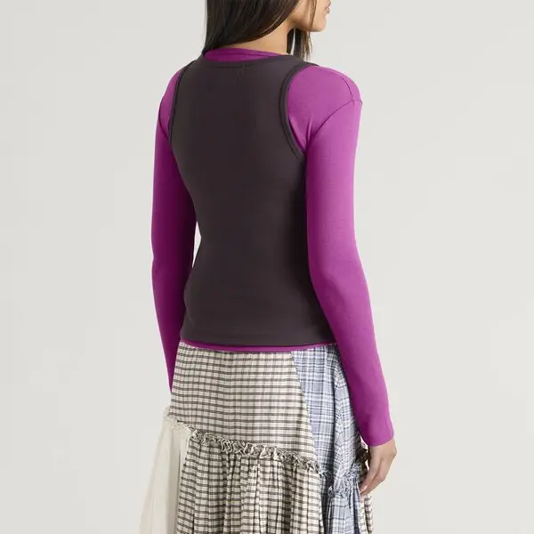 DAMSON MADDER Manon Layered Long Sleeve Top