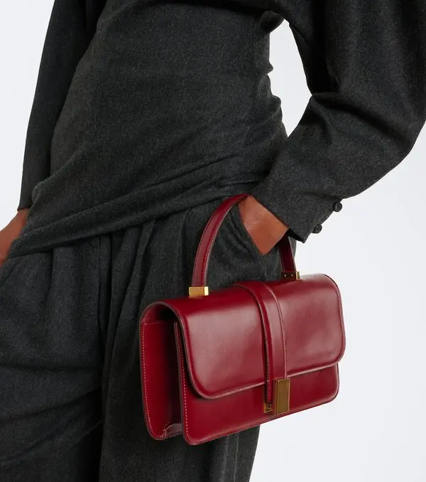 Khaite Blake Medium Leather Top-handle Bag