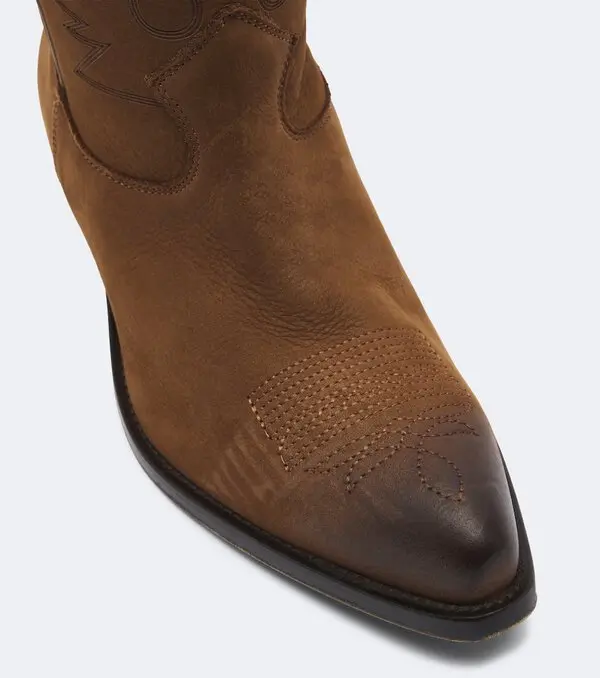 GOLDEN GOOSE Wish Star Suede Cowboy Boots