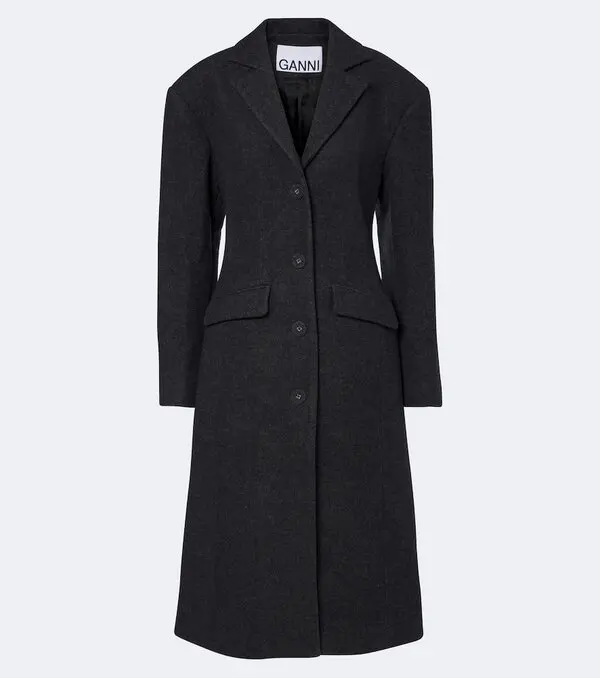GANNI Wool And Cashmere-blend Coat