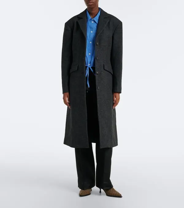 GANNI Wool And Cashmere-blend Coat