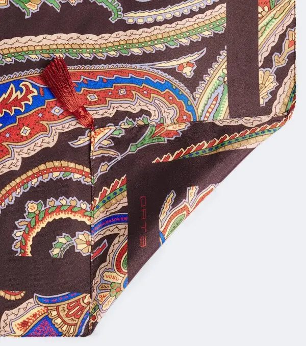 Etro Paisley Silk Scarf