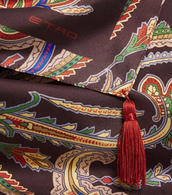 Etro Paisley Silk Scarf