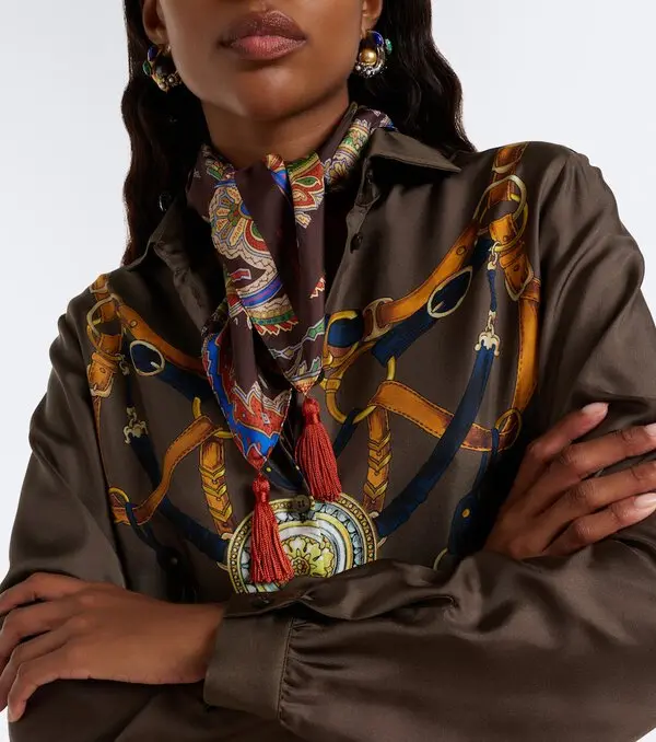 Etro Paisley Silk Scarf