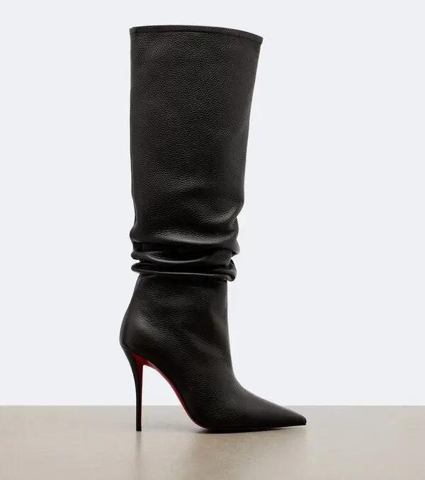 CHRISTIAN LOUBOUTIN Zependris Leather Knee-high Boots