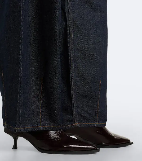 GANNI Ana Textured Ankle Boots