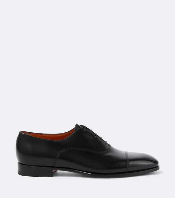 Santoni Leather Oxford Shoes