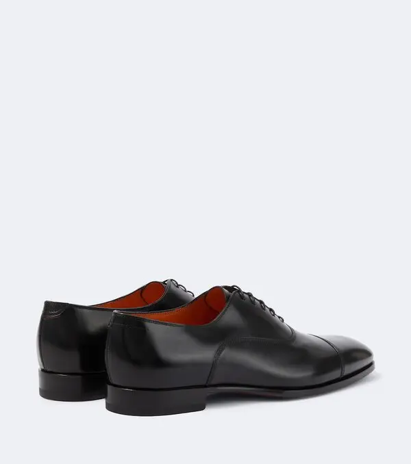 Santoni Leather Oxford Shoes