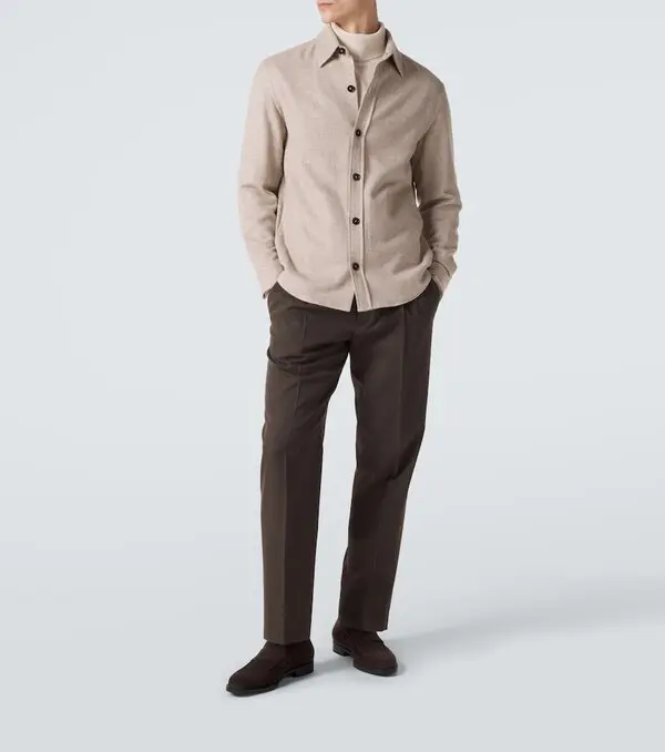 Zegna Cashmere And Silk Overshirt